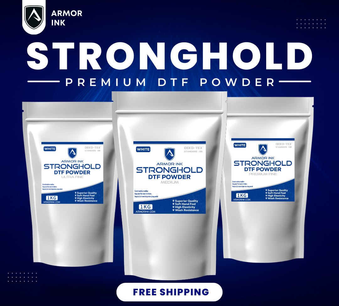 Best DTF Powder & Film | Armor Ink StrongHold DTF Powder