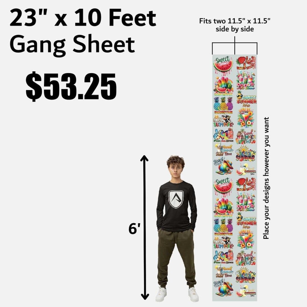 Buy Custom Gang Sheets – High-Quality DTF Transfers | Armor Ink
