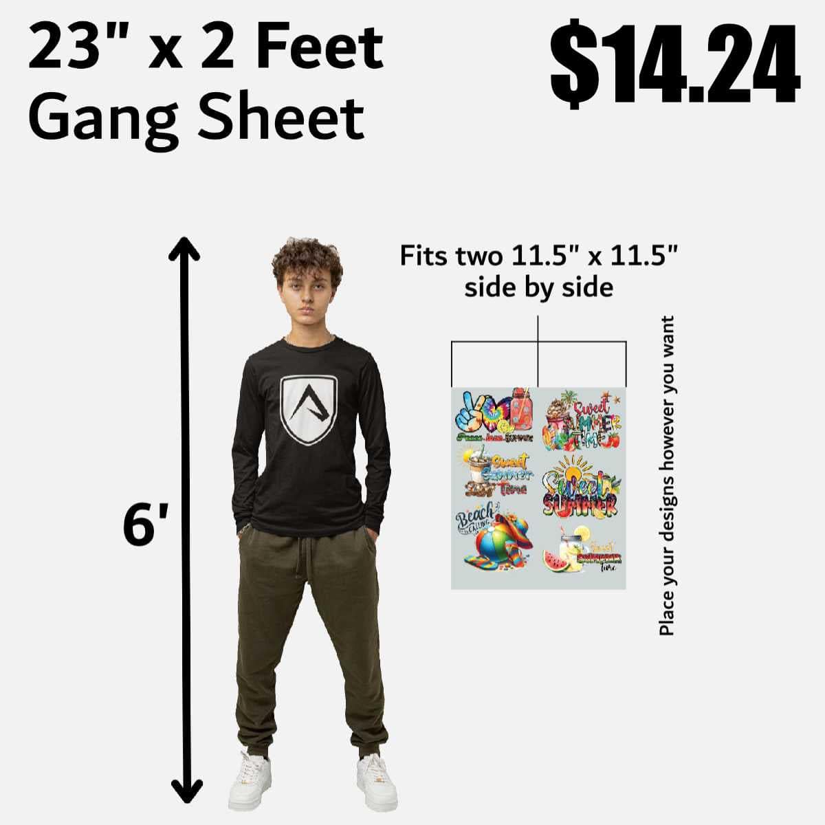 Buy Custom Gang Sheets – High-Quality DTF Transfers | Armor Ink