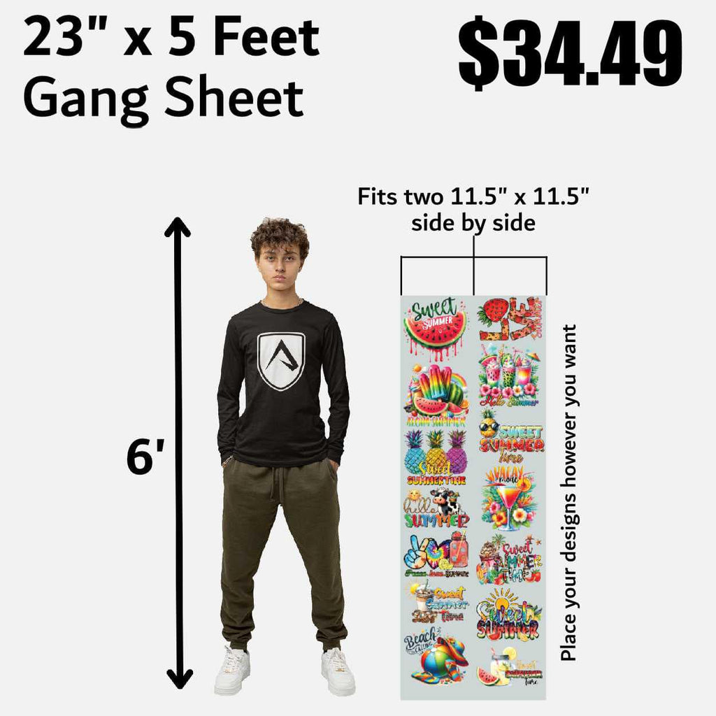 Buy Custom Gang Sheets – High-Quality DTF Transfers | Armor Ink