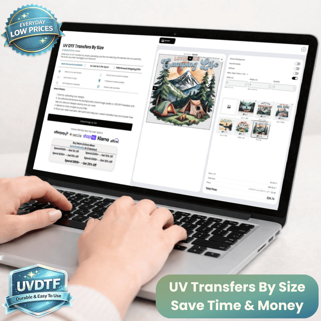 UV DTF Transfers By Size – Premium Quality & Fast TAT