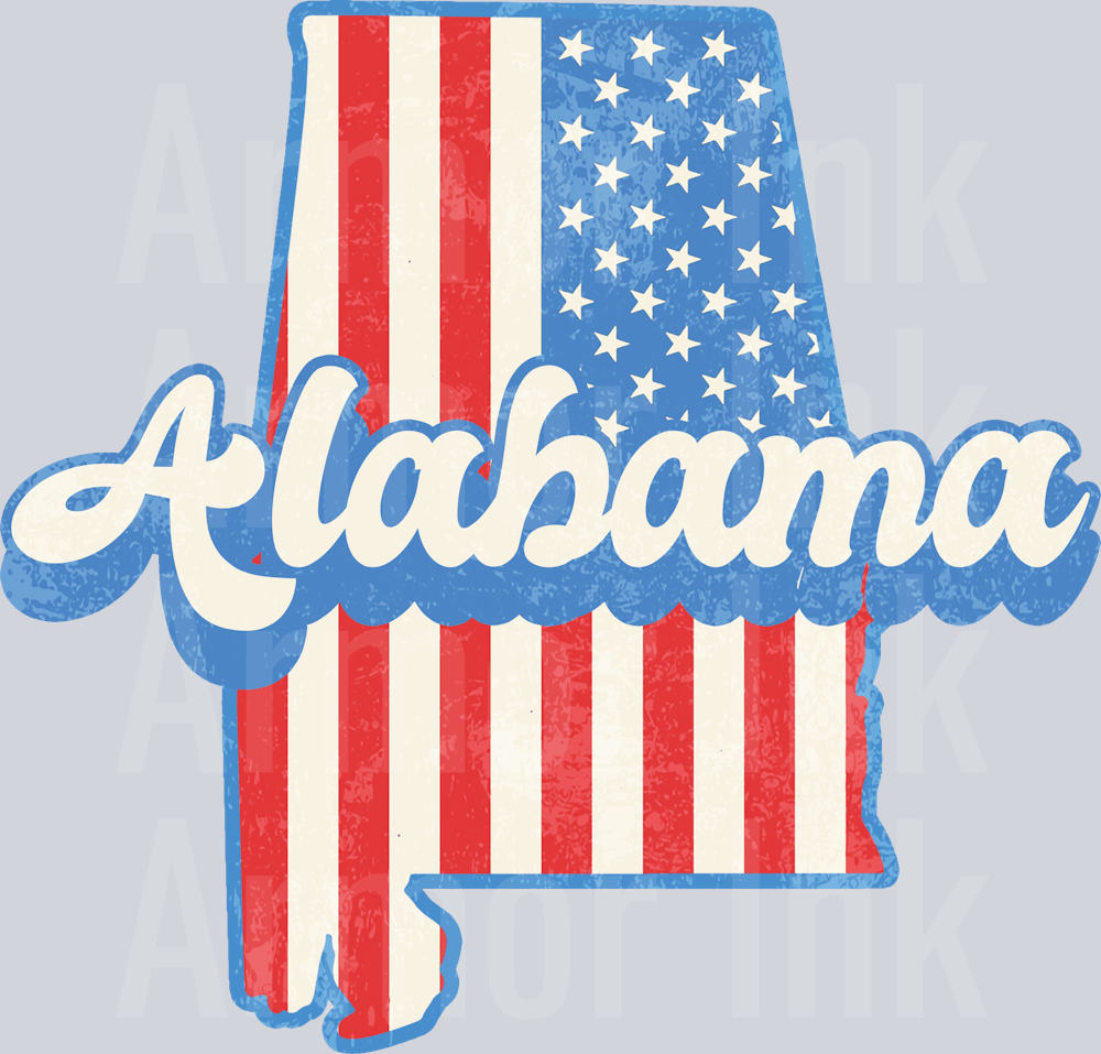 Alabama American Flag Armor Ink