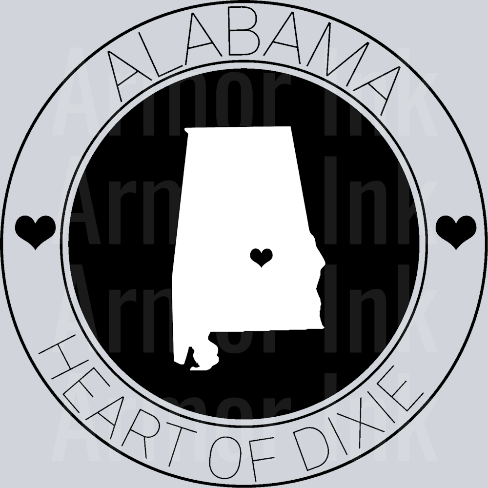Heart Dixie Alabama T-Shirt - Southern Pride Apparel