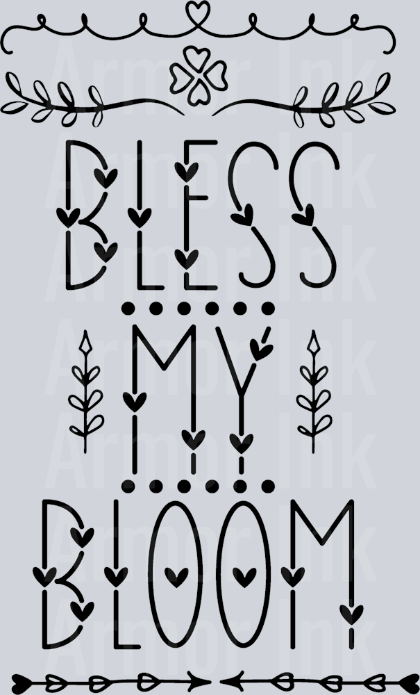 Bless My Bloom Black Armor Ink