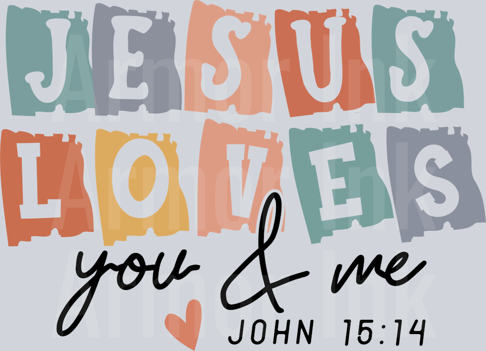 Boho Jesus Loves You & Me Armor Ink