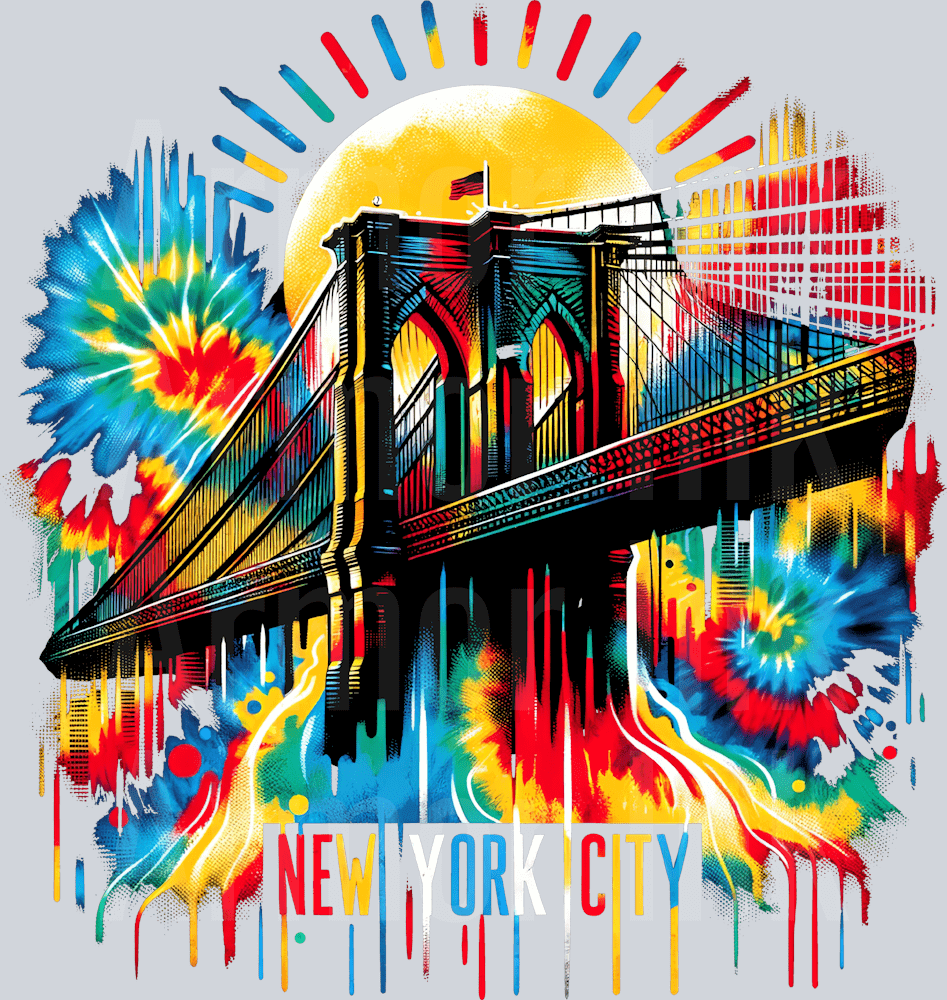 Brooklyn Bridge Tie Dye Armor Ink