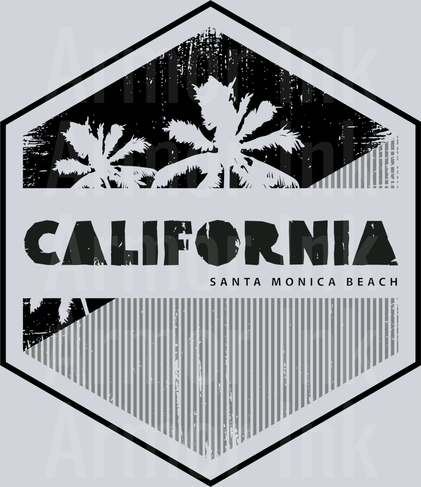 California Santa Monica Beach Armor Ink