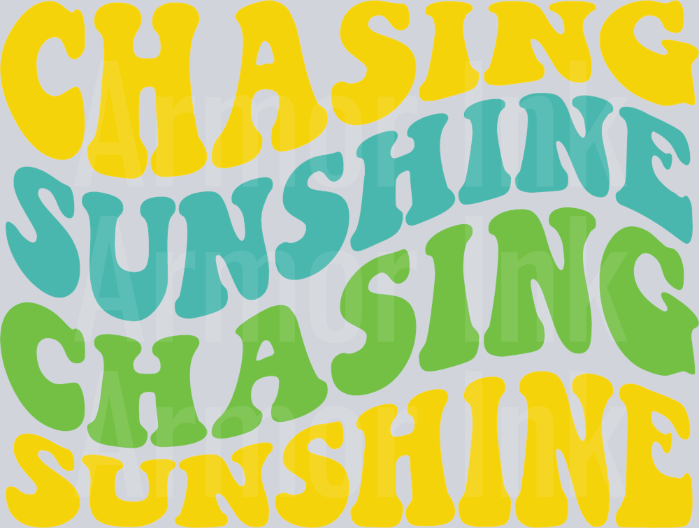 Chasing Sunshine DTF Transfer | Ready-To-Press