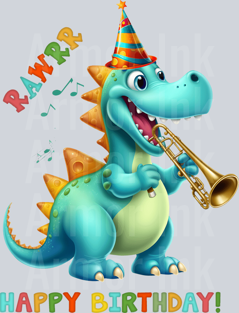 Happy Birthday DTF Transfer | Ready-To-Press