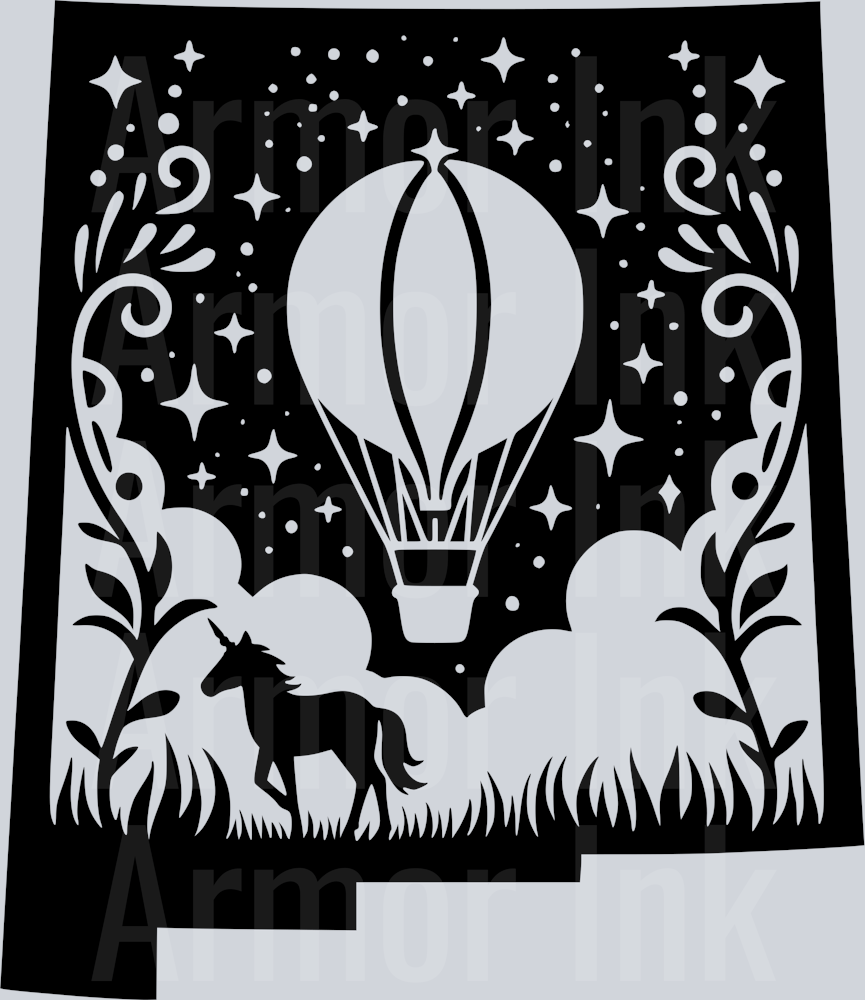 New Mexico Hot Air Balloon Armor Ink
