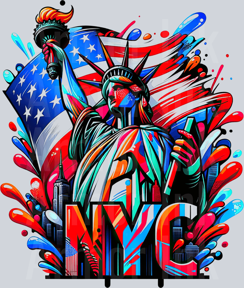 NYC FLAG Patriotic Armor Ink