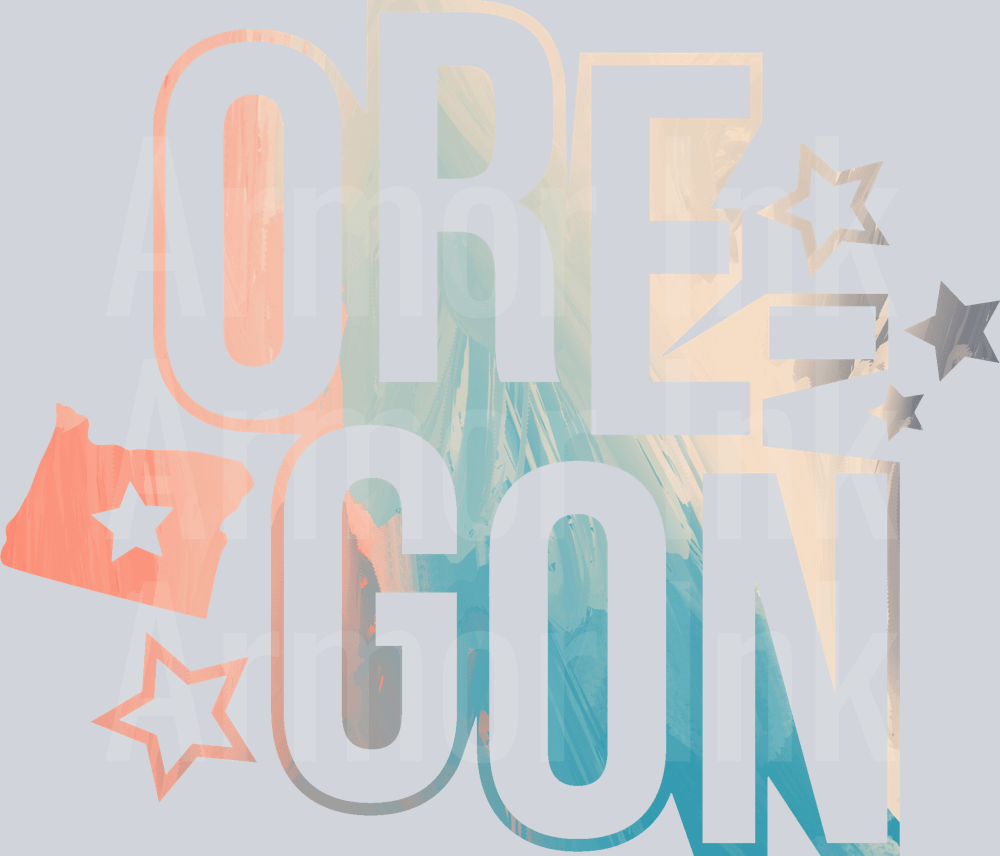 Oregon Color Splash DTF Transfer | Ready-To-Press