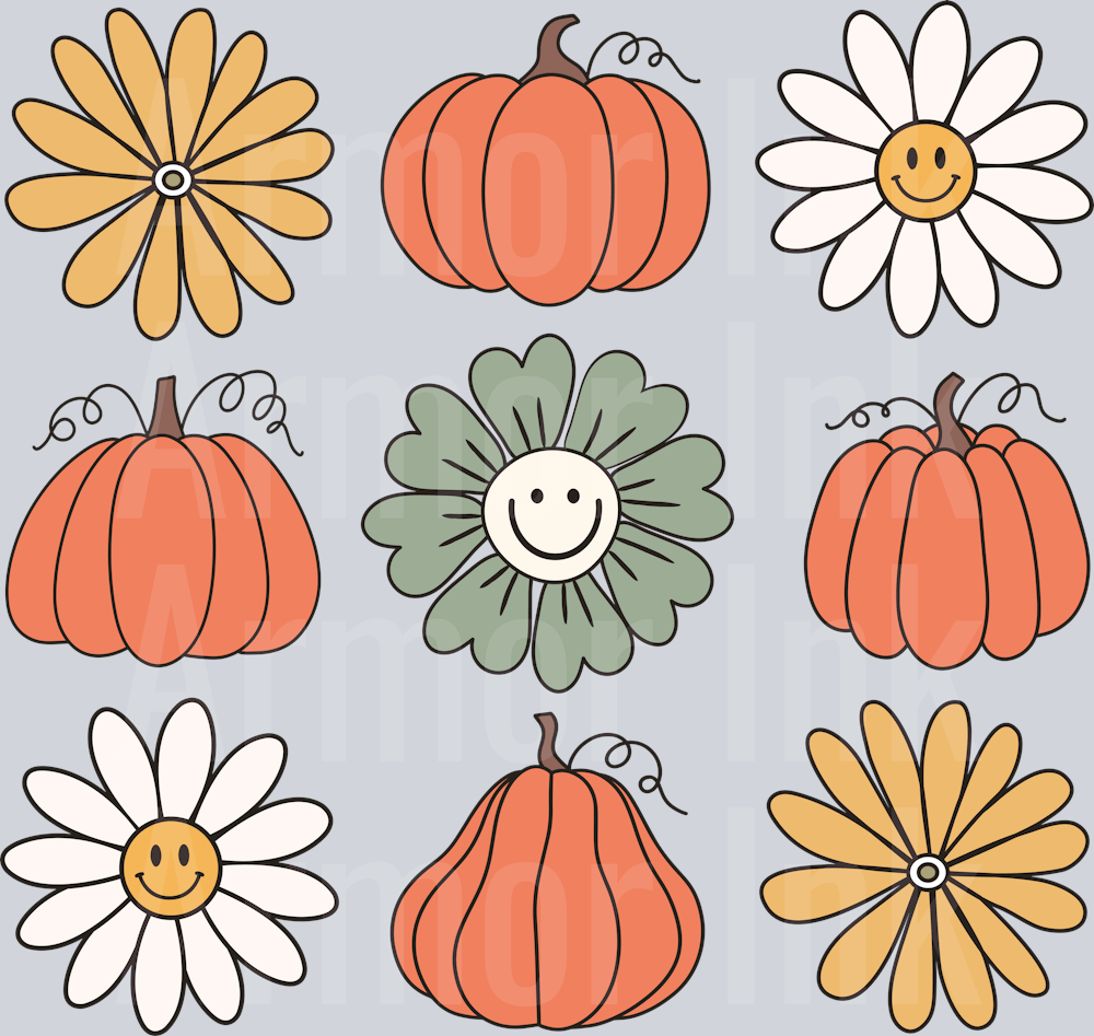 Pumpkin Flowers Armor Ink