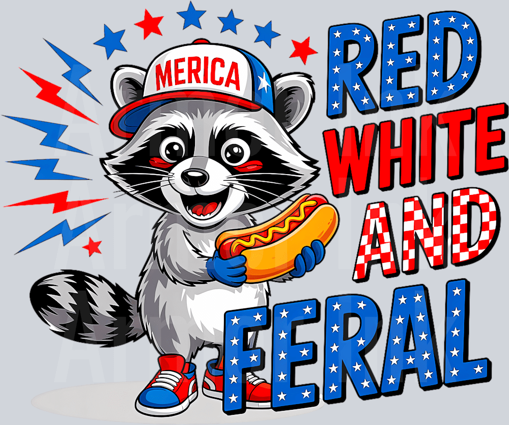 Red White And Feral Armor Ink