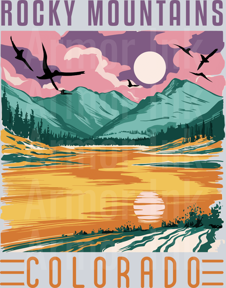 Rockey Mountains Colorado Armor Ink