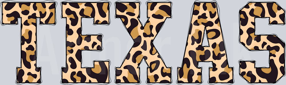 Texas Leopard DTF Transfer | Ready-To-Press