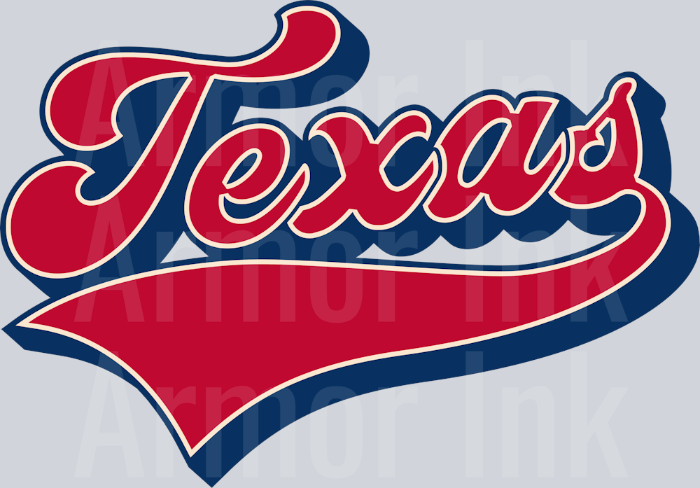 Texas Red Blue Armor Ink