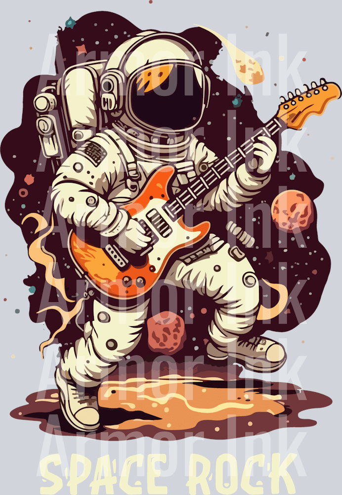 Astronaut Space Rock Armor Ink