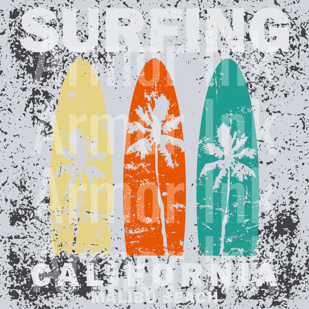 Surfing California Distressed Armor Ink