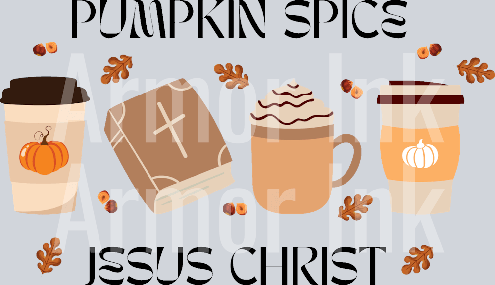 Pumpkin Spice Jesus Christ Armor Ink