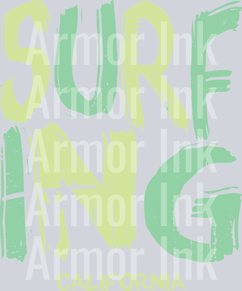 Green Surfing California Armor Ink