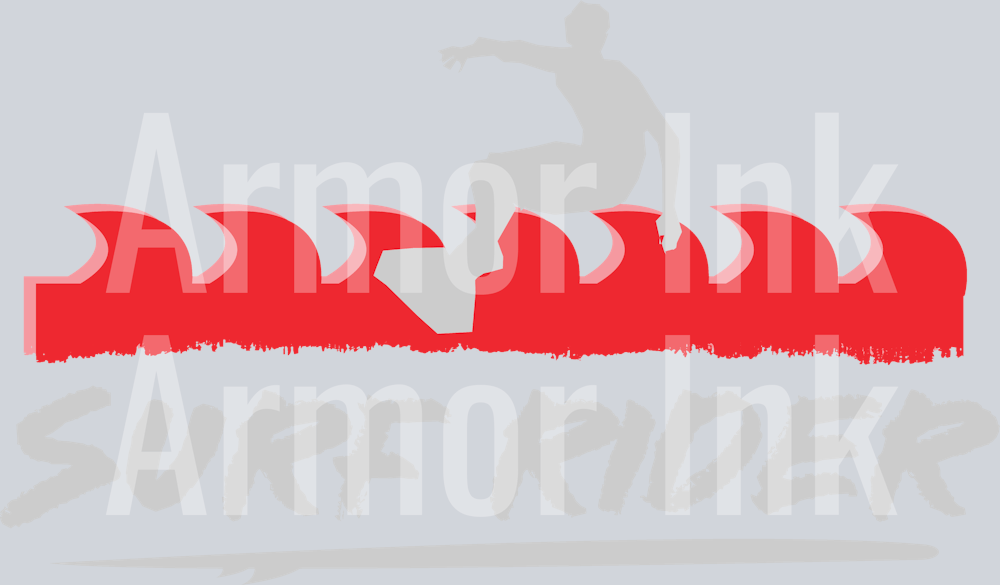 California Wave Surf Rider Armor Ink