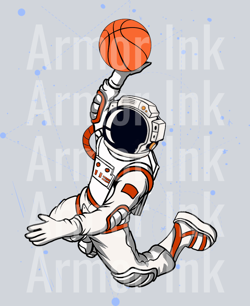 Astronaut Slam Dunk Armor Ink