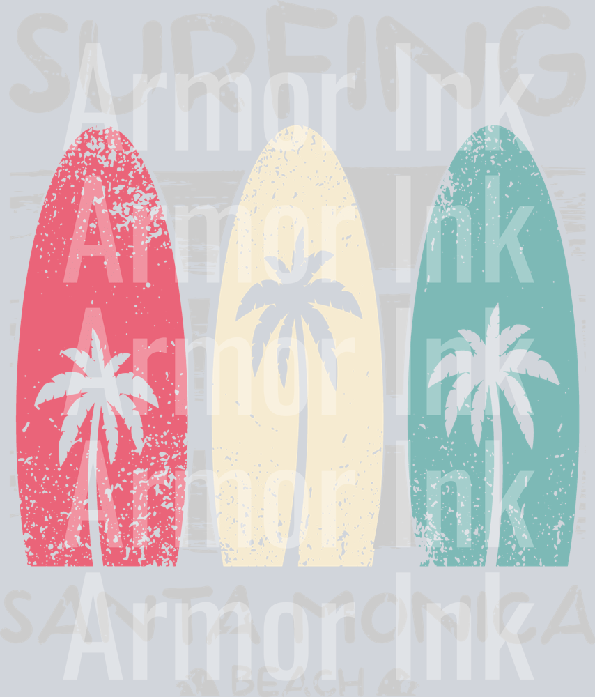 Surfing Santa Monica Beach Armor Ink
