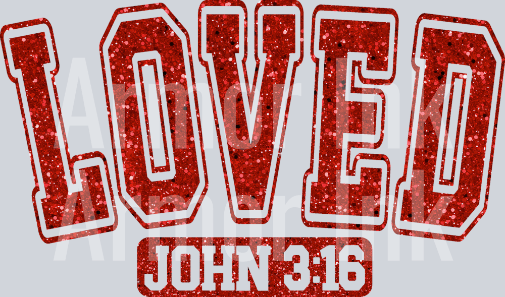 Loved John Varsity Glitter Armor Ink