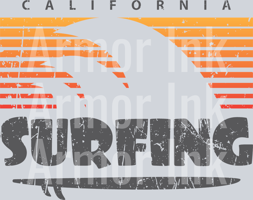 California Surfing Waves Armor Ink